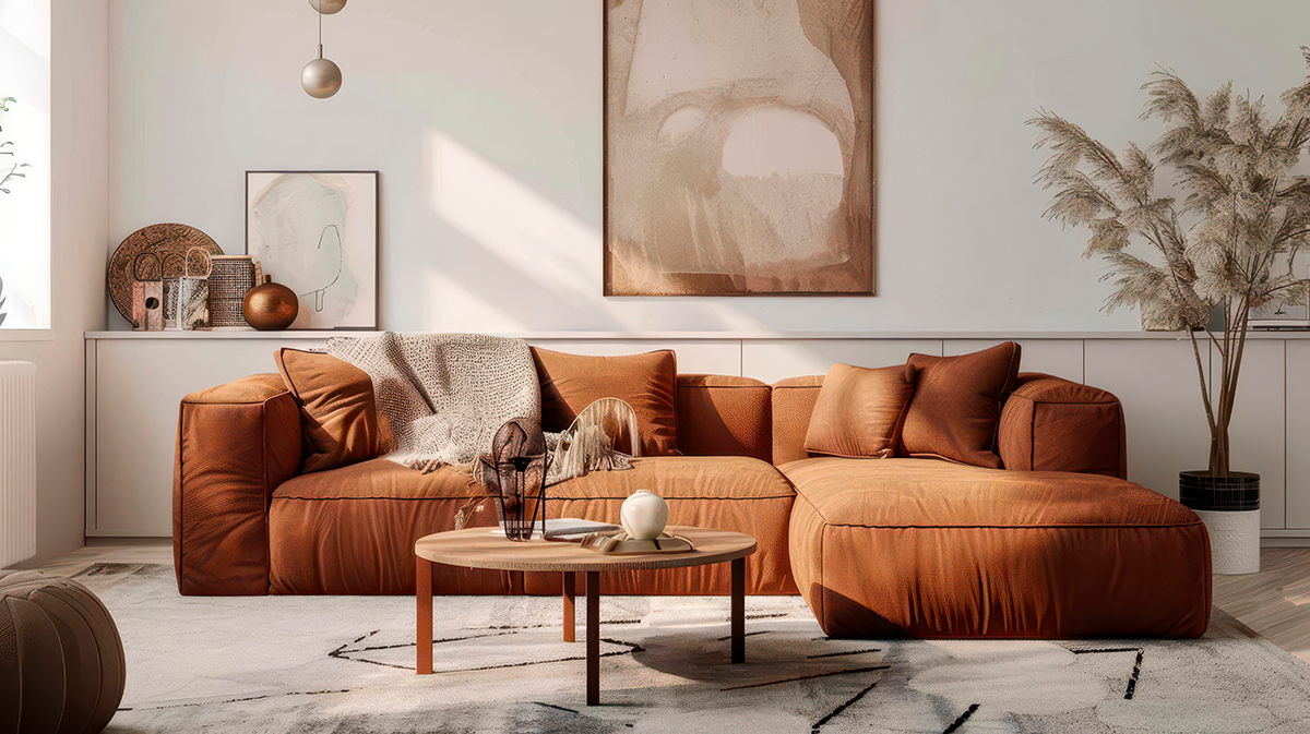 Las mejores combinaciones para un sofá marrón: cojines paredes, muebles ...