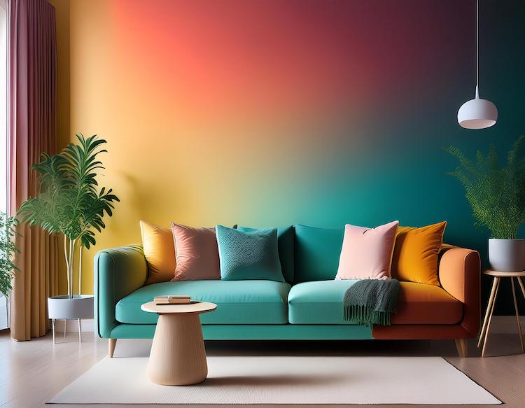 Cómo pintar una pared con efecto degradado - Indomio News