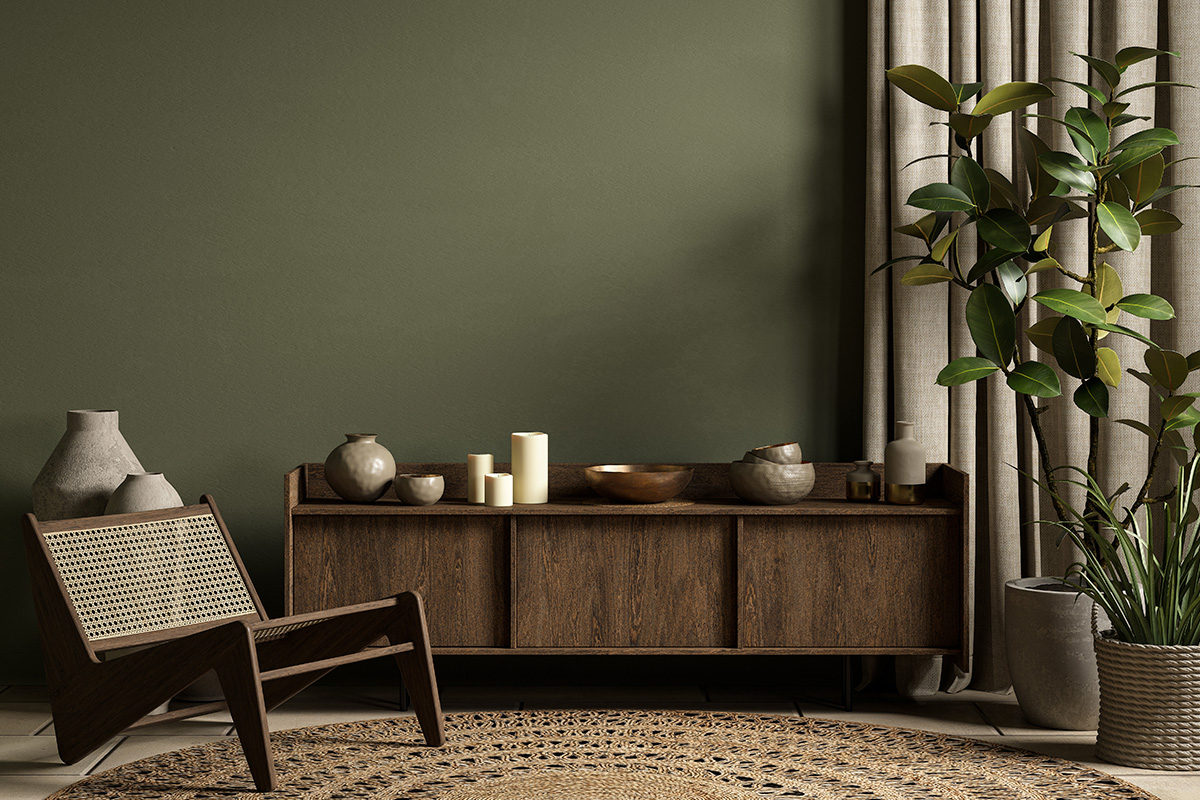 El color caqui en la decoración del hogar - Indomio News